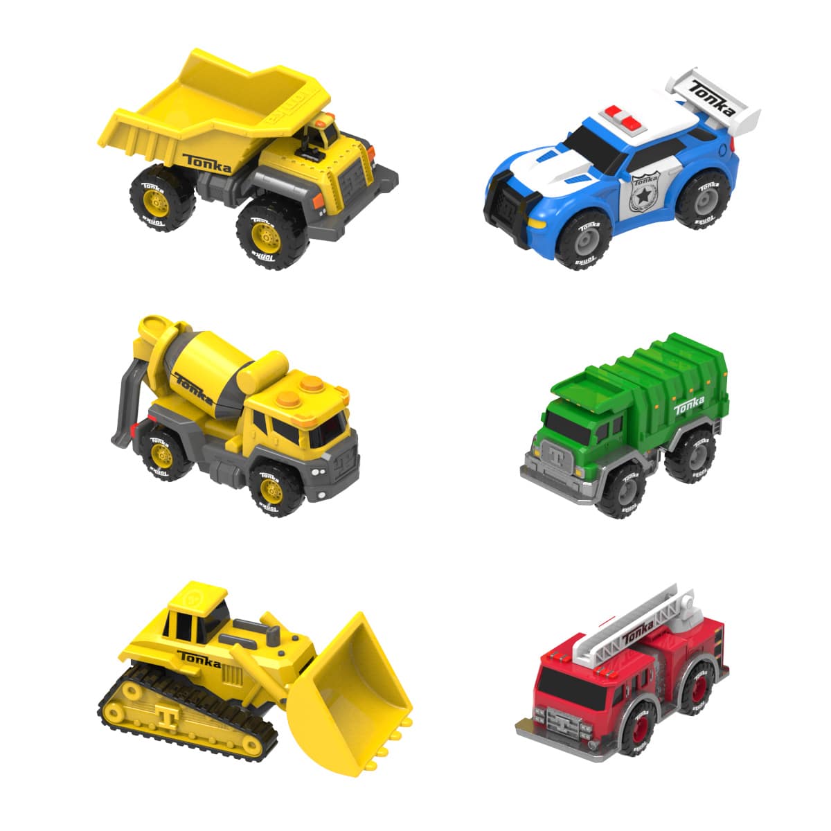 Tonka® Micro Metals Multipack | 4 Mini Toy Trucks with Mystery