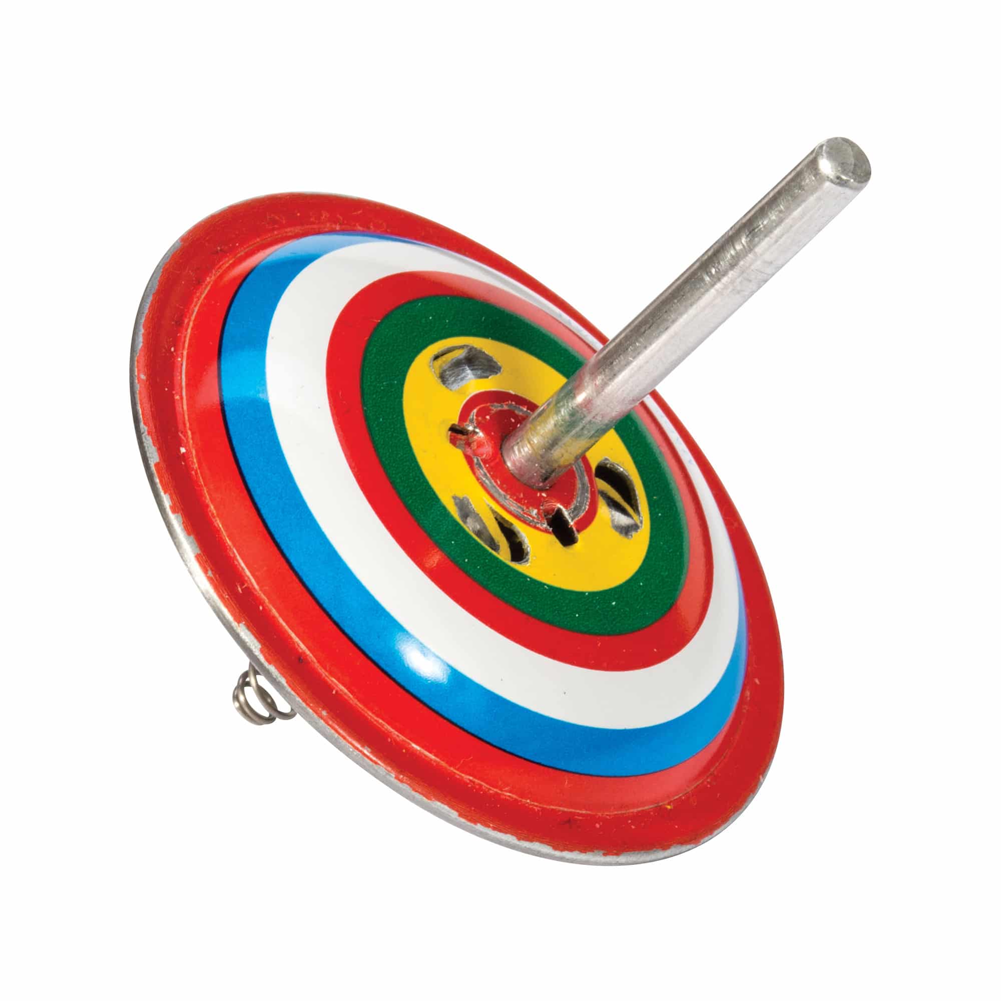 Bouncing Tin Top | Classic Bouncing Spinning Tin Top Toy