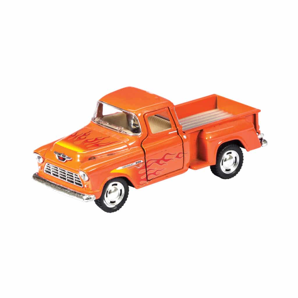 Diecast 55' Chevy Pickup Flames | Classic Schylling Toy Vehicle