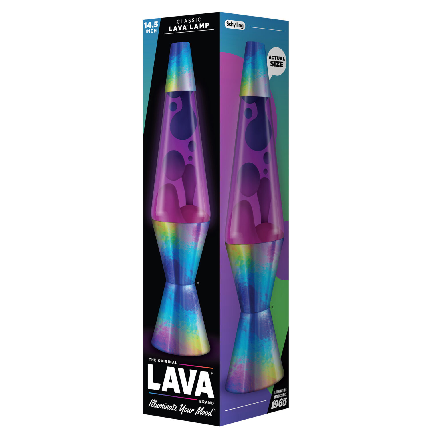 LAVA Lamp - 14.5" Chameleon Color Shift Motion Lamp-Purple Lava and ...
