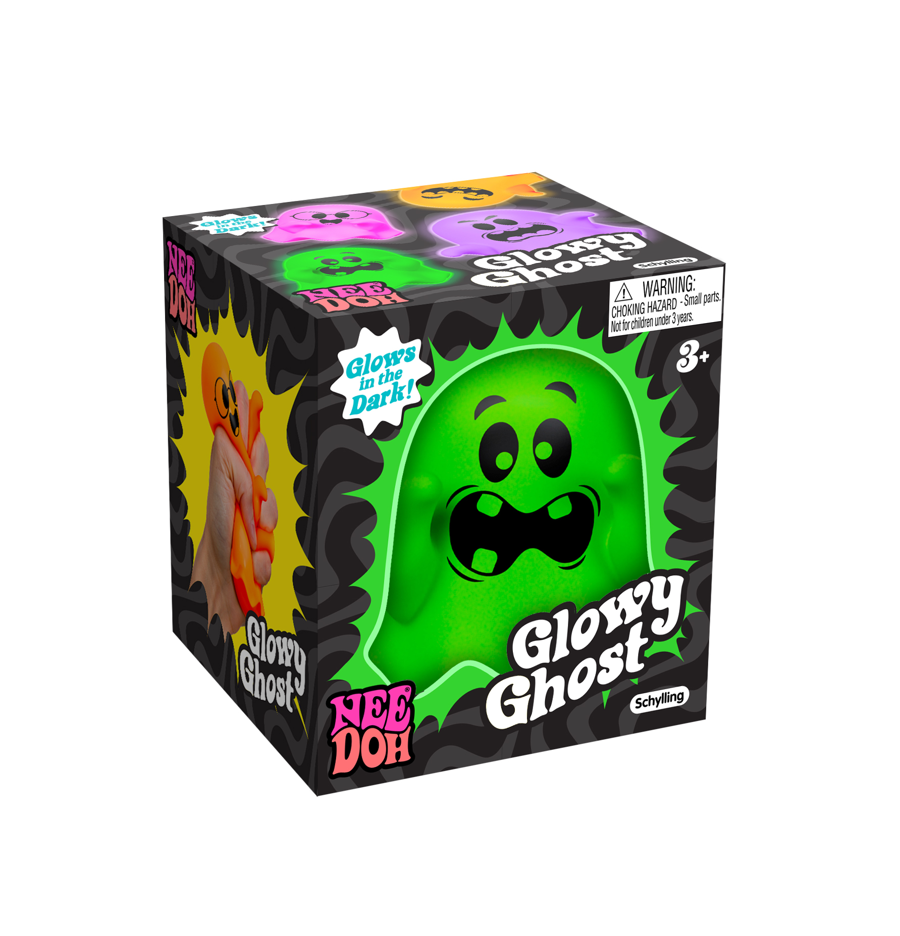 Schylling NeeDoh Glowy Ghost - Sensory Toy with a Satisfying Dough Filling