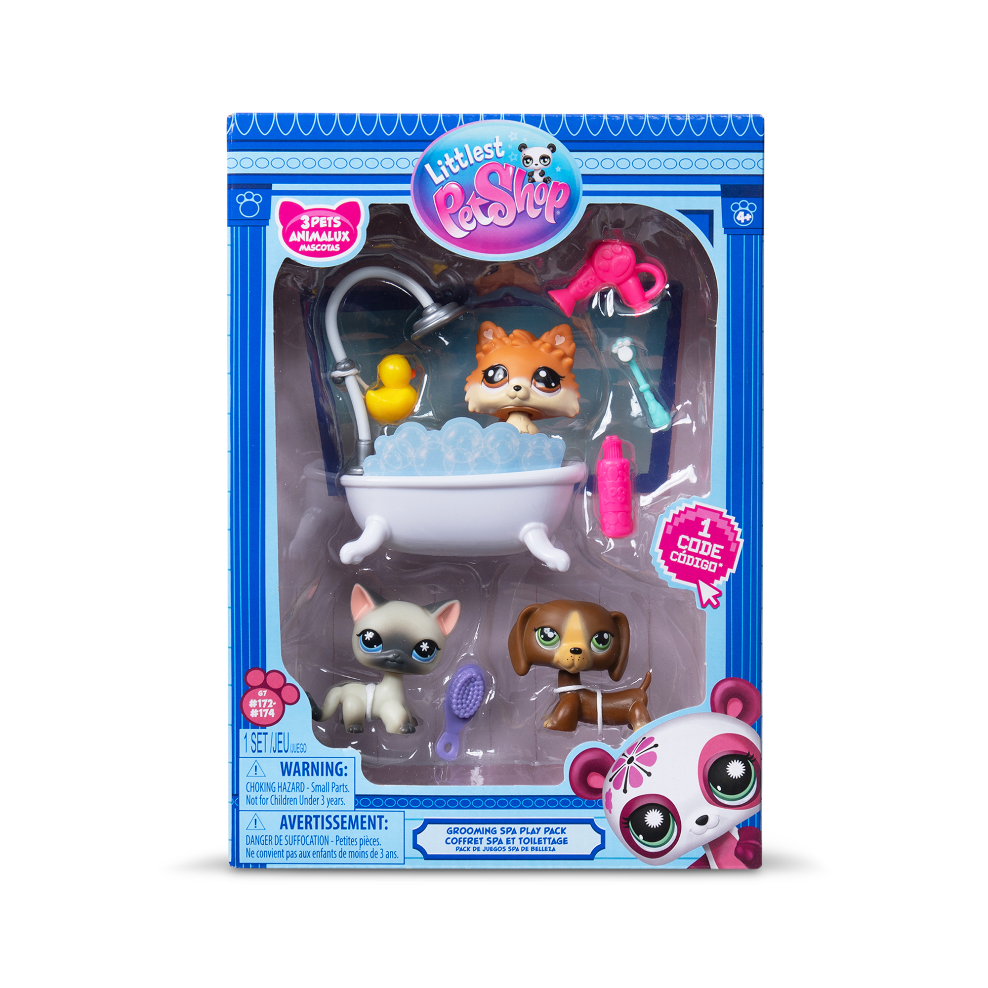 Littlest Pet Shop Grooming Spa Play Pack - Play Set with Three Pets and ...