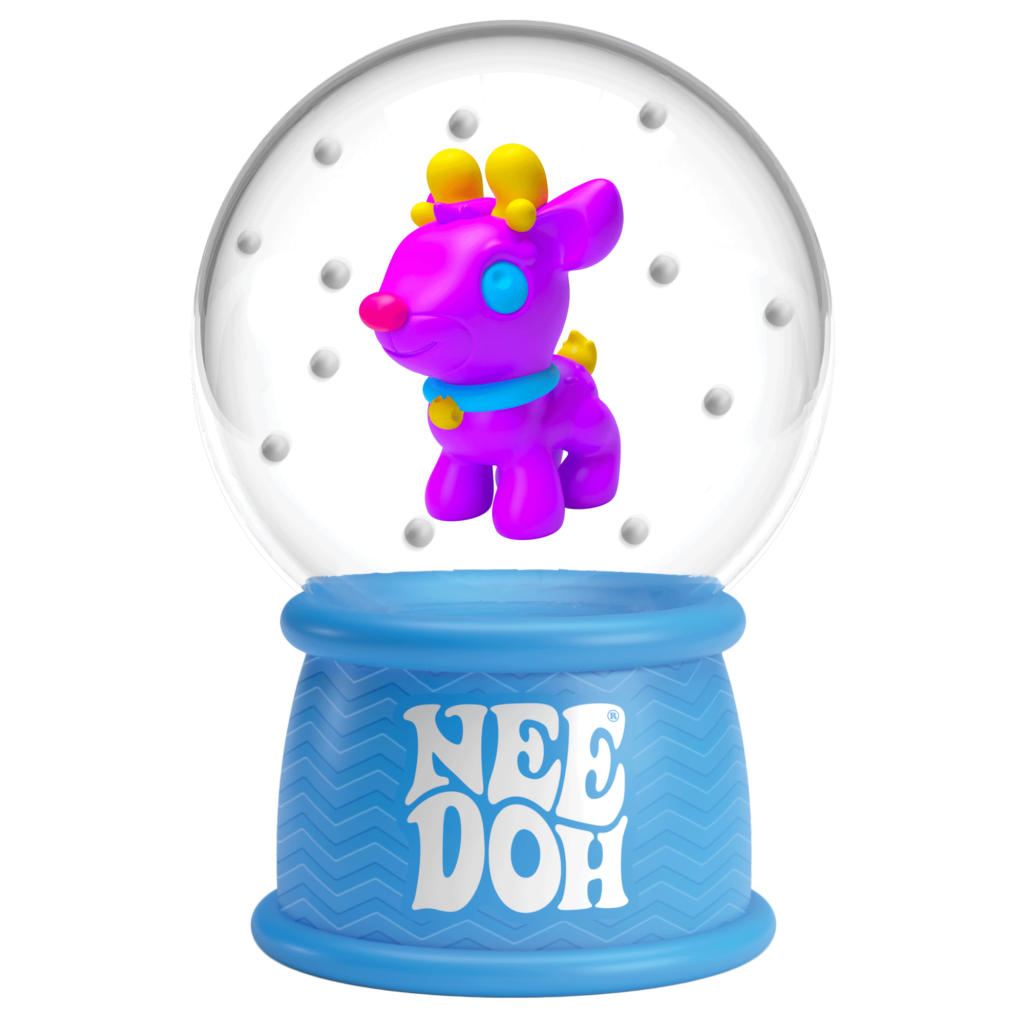 NeeDoh® Squish N Flow Snow Globe | Glow-in-the-Dark Sensory Squish