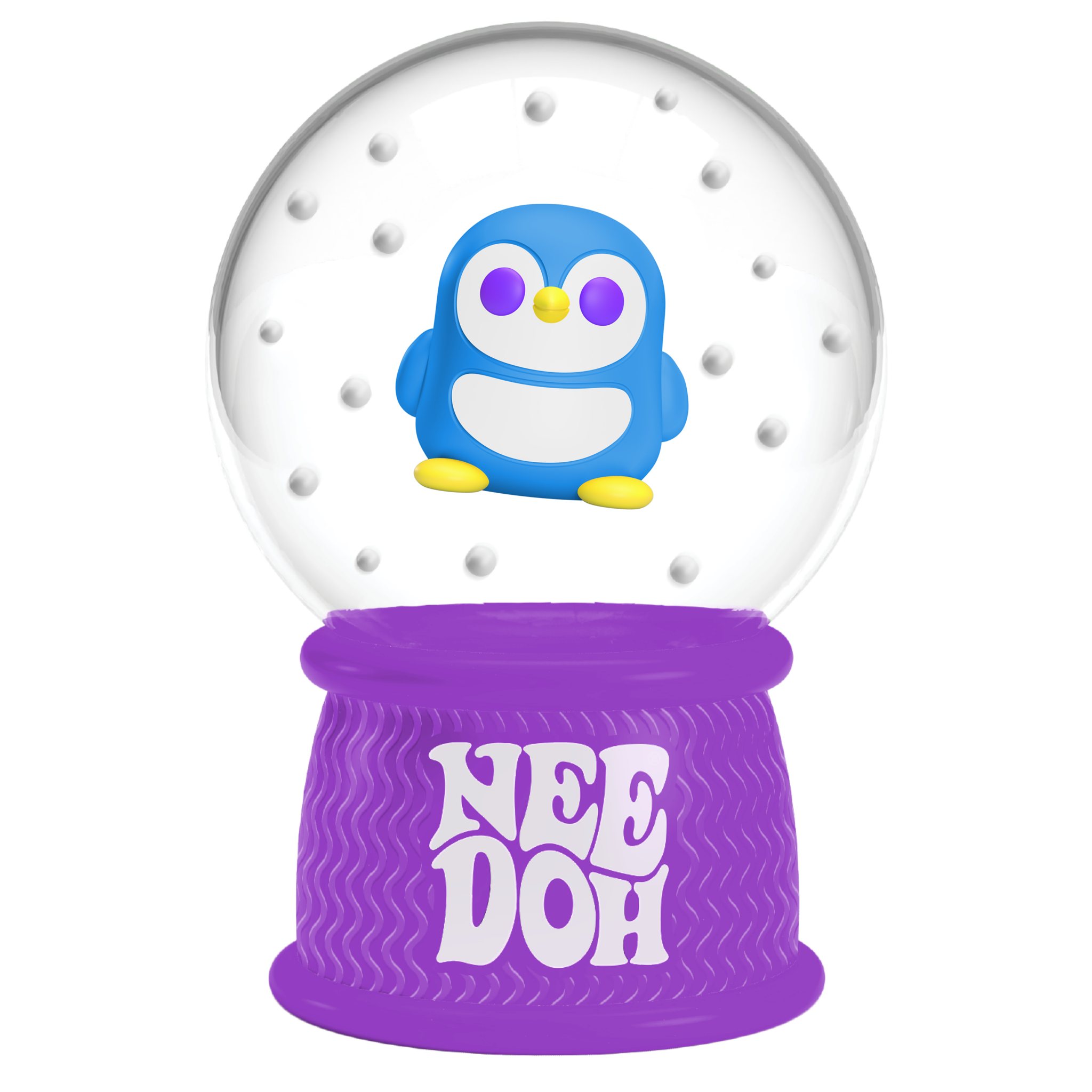 NeeDoh® Squish N Flow Snow Globe | Glow-in-the-Dark Sensory Squish