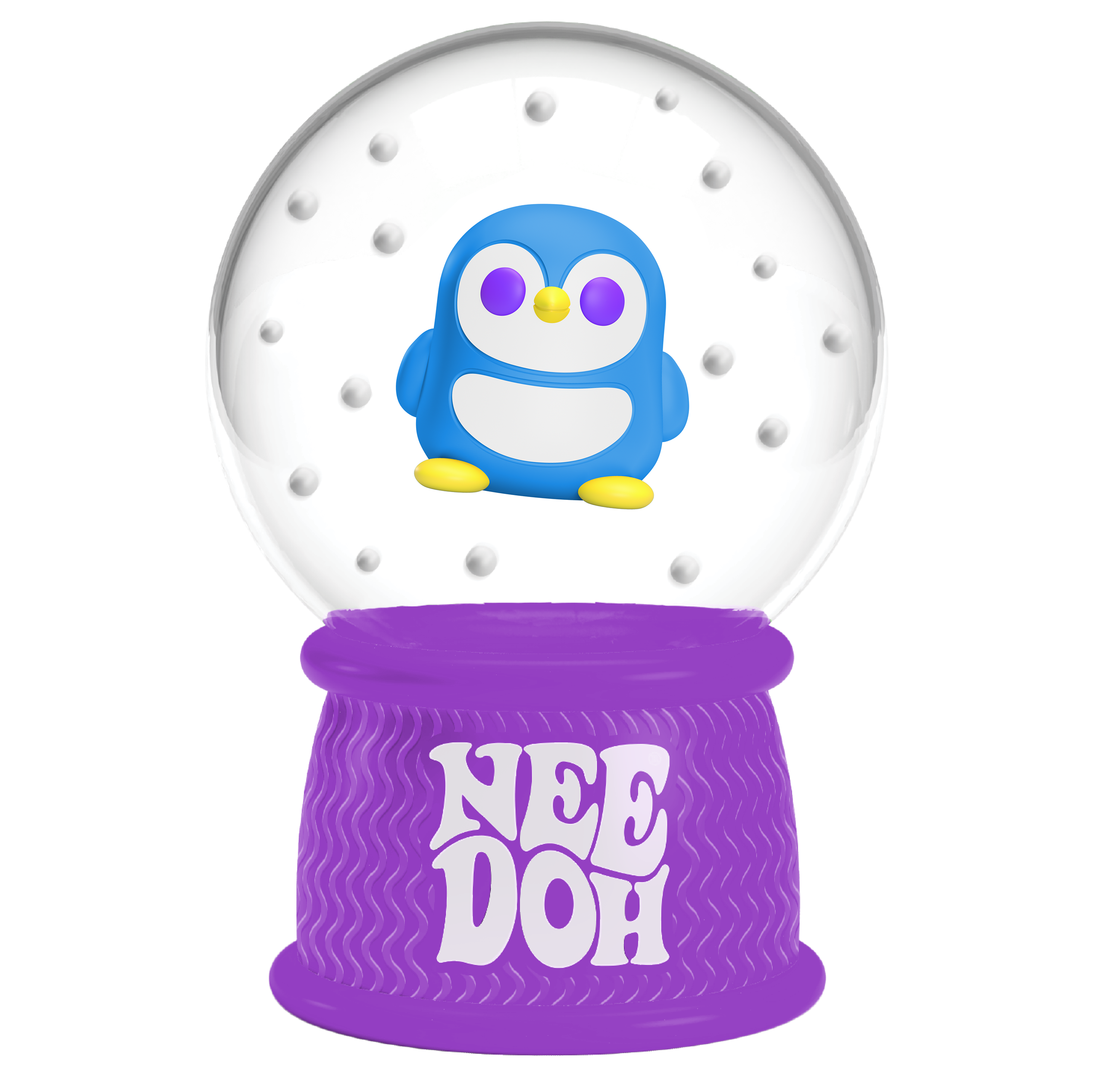 NeeDoh® Squish N Flow Snow Globe | Glow-in-the-Dark Sensory Squish