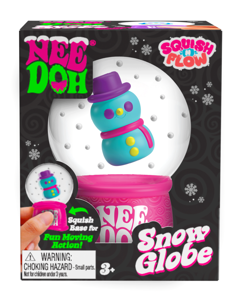 Schylling NeeDoh Snow Globe - Squishable Soft Snow Globe Toy