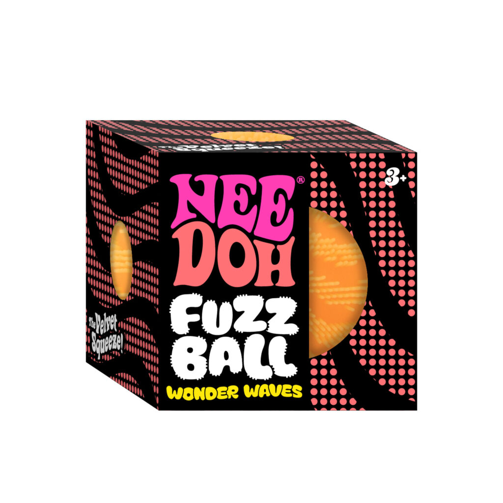 Schylling NeeDoh Fuzz Ball Wonder Waves - Sensory Toy with a Velvet ...